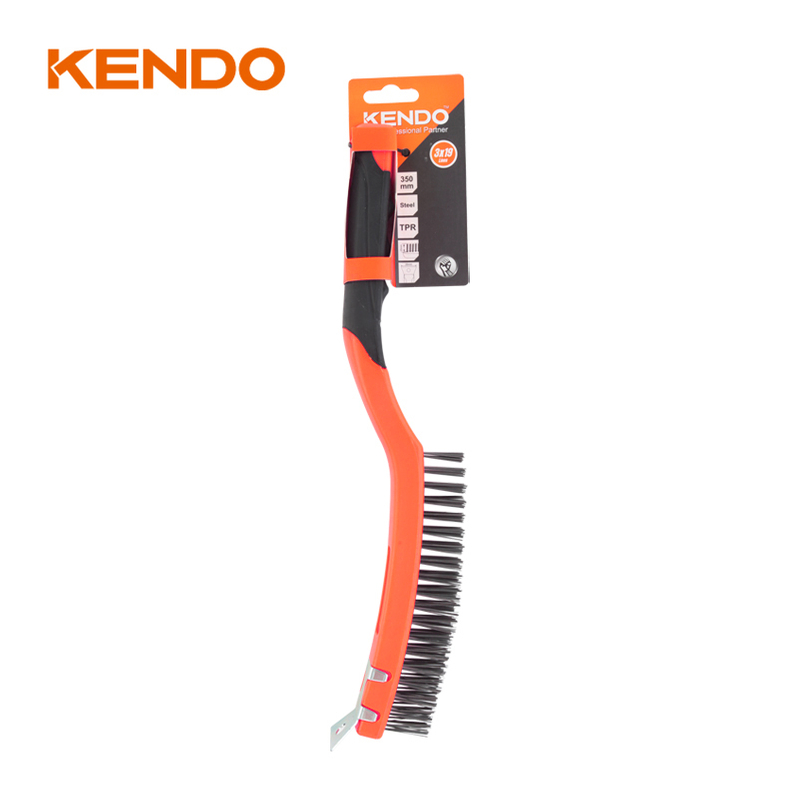 Steel Wire Brush with Scraper from China manufacturer - SAAME Tools