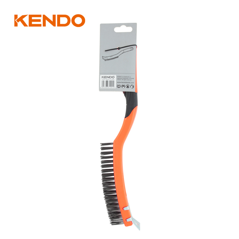 Steel Wire Brush with Scraper from China manufacturer - SAAME Tools